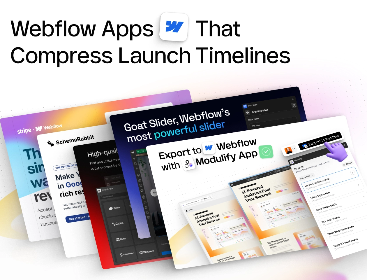 Webflow Apps That Compress Launch Timelines